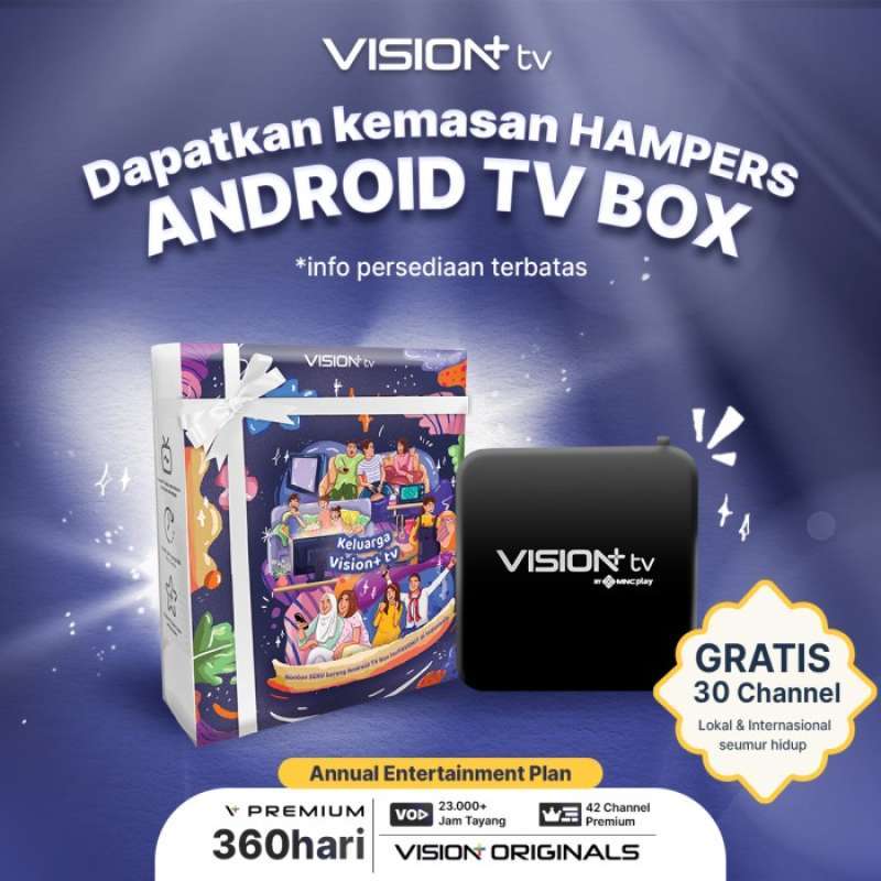Jual Android Tv Box Vision+ Tv Annual 360d (hampers) Di Seller Winterr Shop - Wanasari, Kab ...