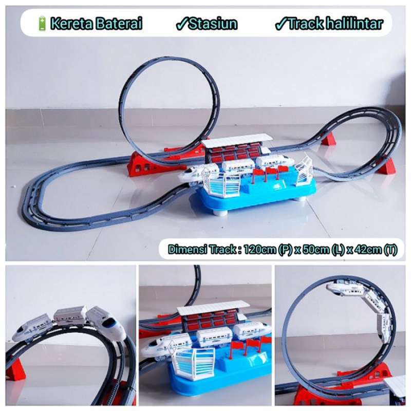 Promo Mainan Track Kereta Api Mrt - Trek Set Express Train Rail Baterai ...