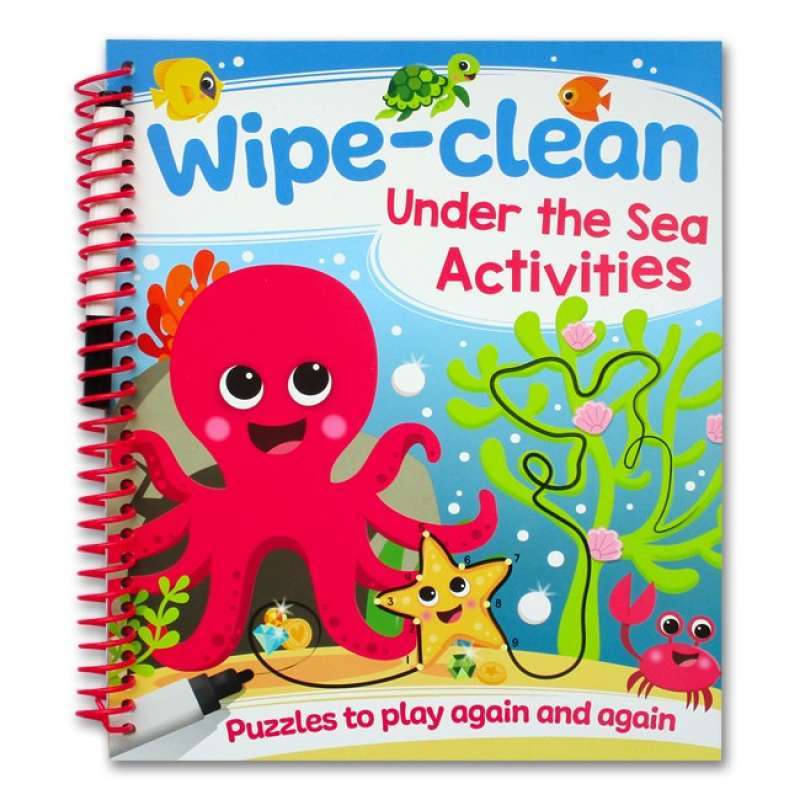 Promo Wipe Clean Sea Activities Book Buku Aktivitas Anak Tk Tema Ocean ...