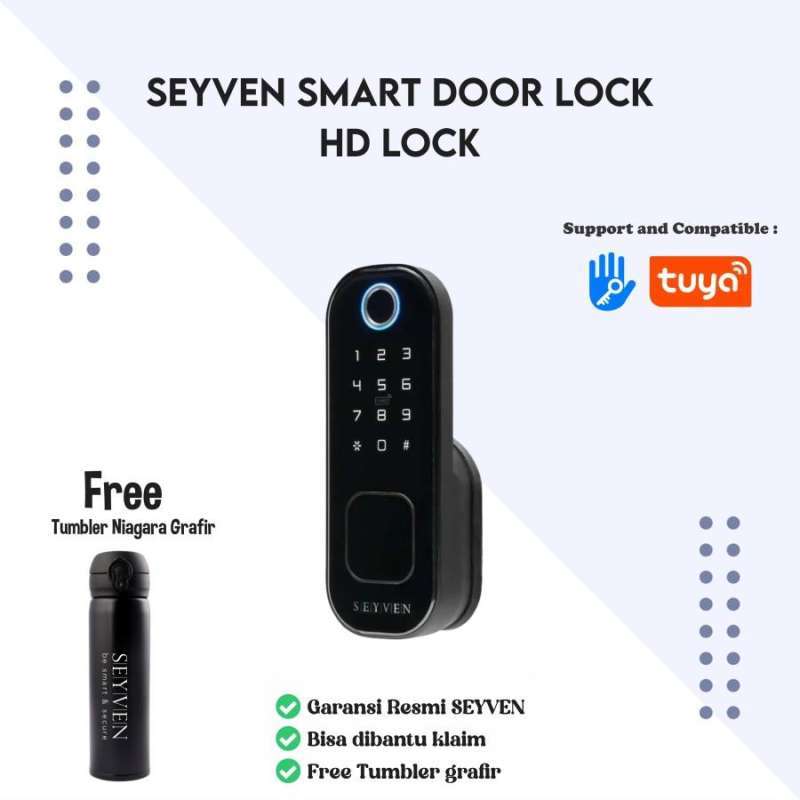 Jual Seyven Deadbolt Smart Door Lock Pintu Kayu Besi - Di Seller ...