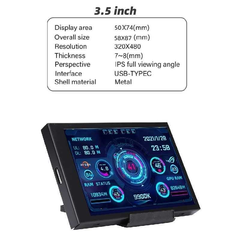 Jual Sensor Panel Ips Screen 3.5 Inch External Monitor Cpu Gpu Hdd Di ...