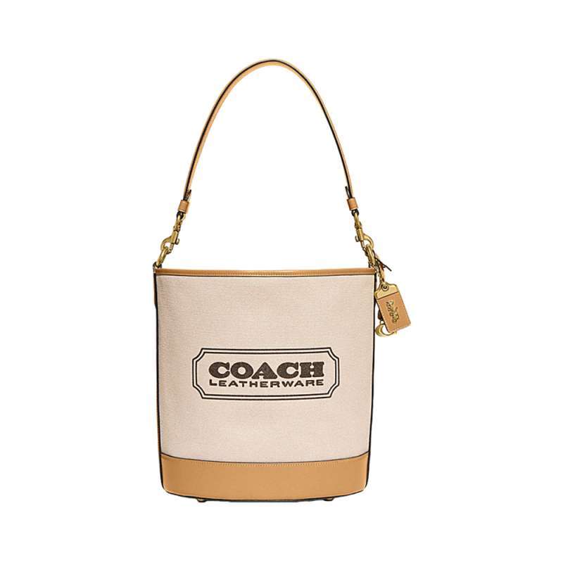 Promo Coach Dakota Bucket Bag Natural Canvas/Tan Diskon 32% di Seller ...