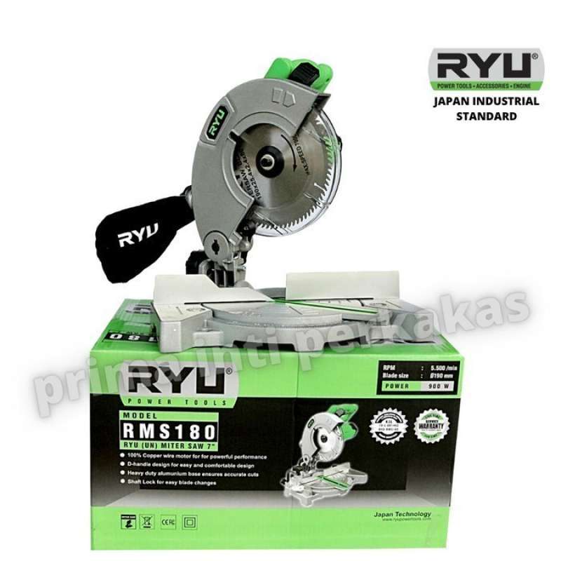 Promo Ryu Rms 180 Mesin Potong Alumunium Kayu Mitre Saw 7 Miter Saw 7 ...