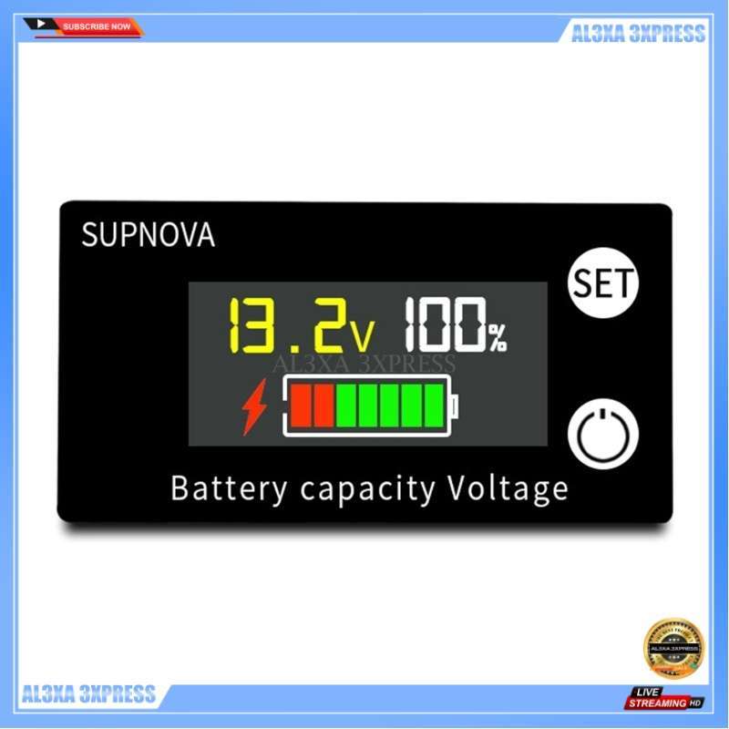 Promo Persentase Daya LED Panel Voltage Volt-Meter Display Voltmeter ...