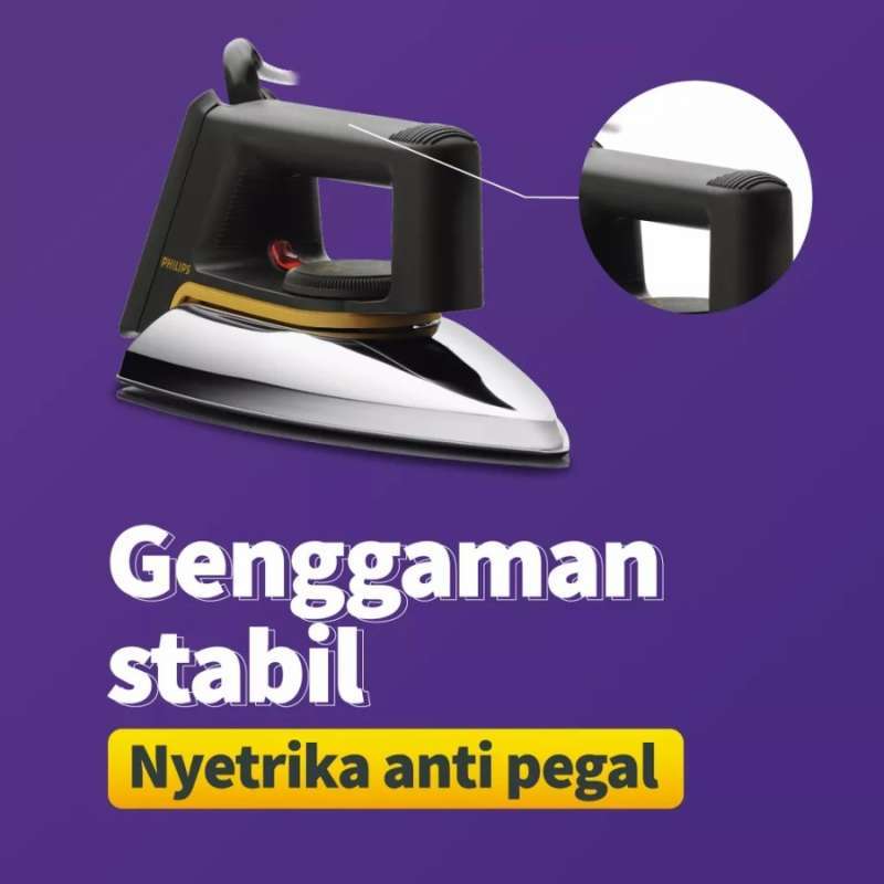 Promo PHILIPS Setrika Kering Legendaris HD1172/99 Dry Iron Classic ...