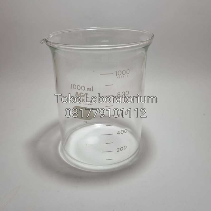 Jual Beaker Glass 1000 Ml Low Form Iwaki Pyrex Di Seller Makmur ...