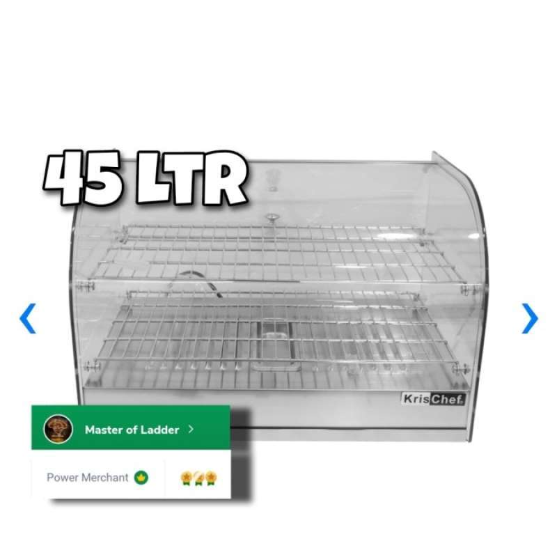 Promo Krisbow Krischef Showcase Penghangat Makanan Food Warmer 45 L ...