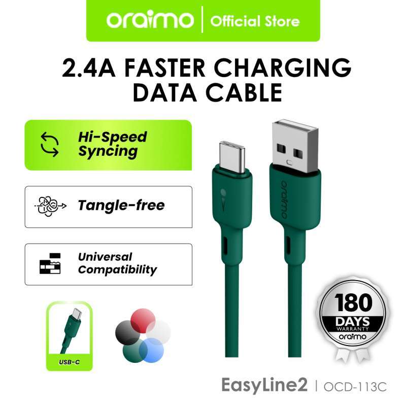 Promo Oraimo Data Cable EasyLine 2 Kabel Lightning Micro Usb Type C 2 ...