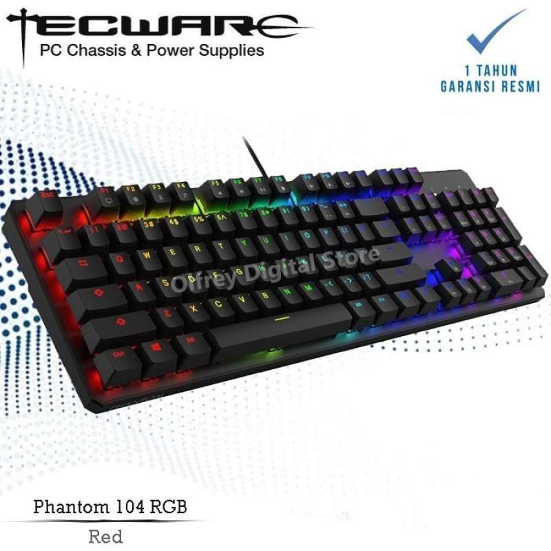 Jual Tecware Gaming Keyboard Phantom 104 Rgb Outemu Switch di Seller ...