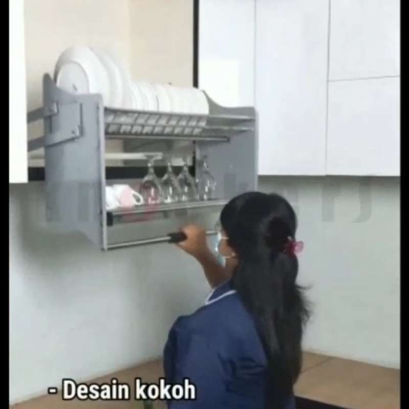 Promo Rak Piring Tarik Elevator Disk Rack Pull Down Knockers Sjj 900B ...