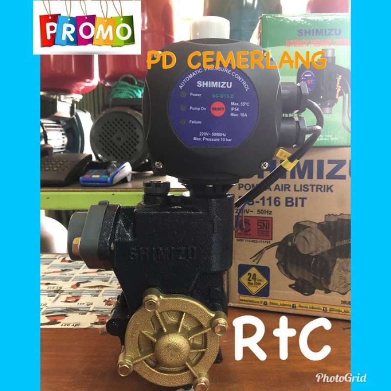 Promo Booster Pump Shimizu Otomatis Shimizu Sanyo Wasser San Ei York ...