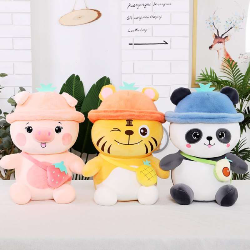 Jual Boneka Panda Harimau Babi Lucu Kado Anak Cute Pig Tiger Panda ...