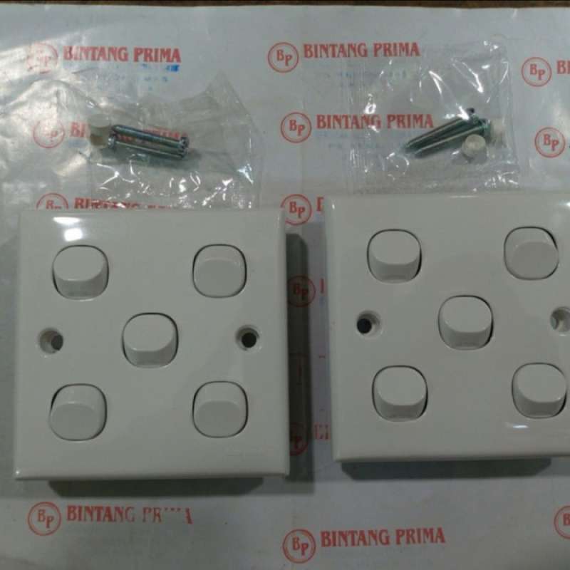 Promo Saklar Lampu 5 gang / Tombol Inbow Tipe S-Classic Schneider ...