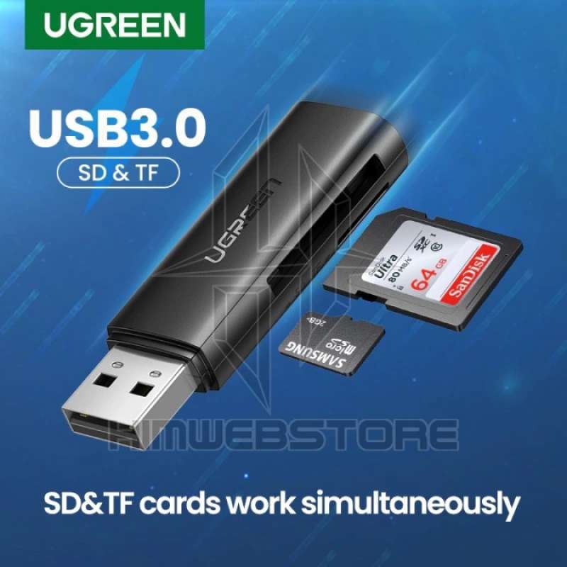 Promo UGREEN 60722 Pembaca Kartu Mem Memory card Reader Komputer Laptop ...