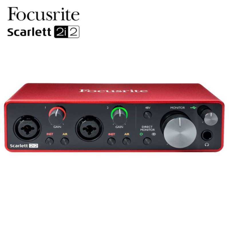 Promo Focusrite Scarlett 2I2 Audio Interface Recording Sound Card Usb ...