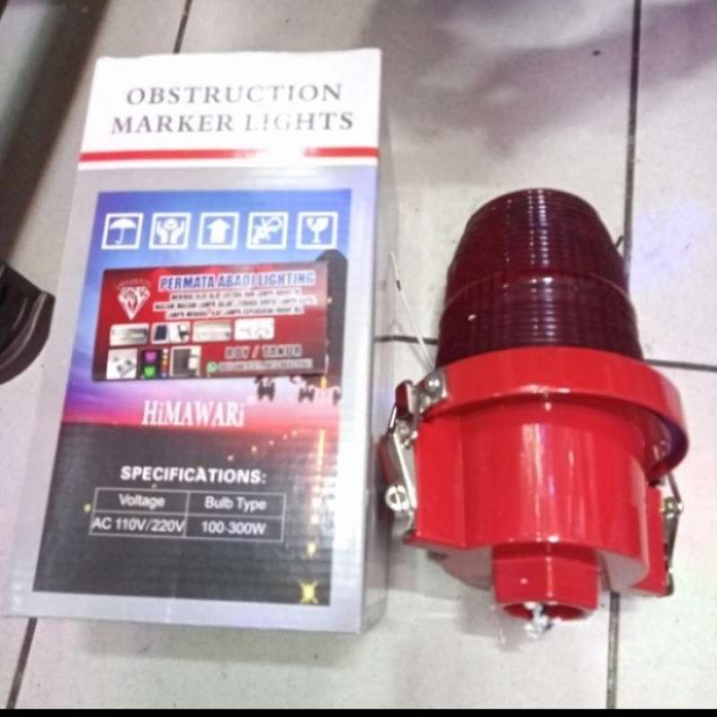 Promo Obstruction Marker Lights/lampu Menarae27 Glass Type Diskon 26% ...