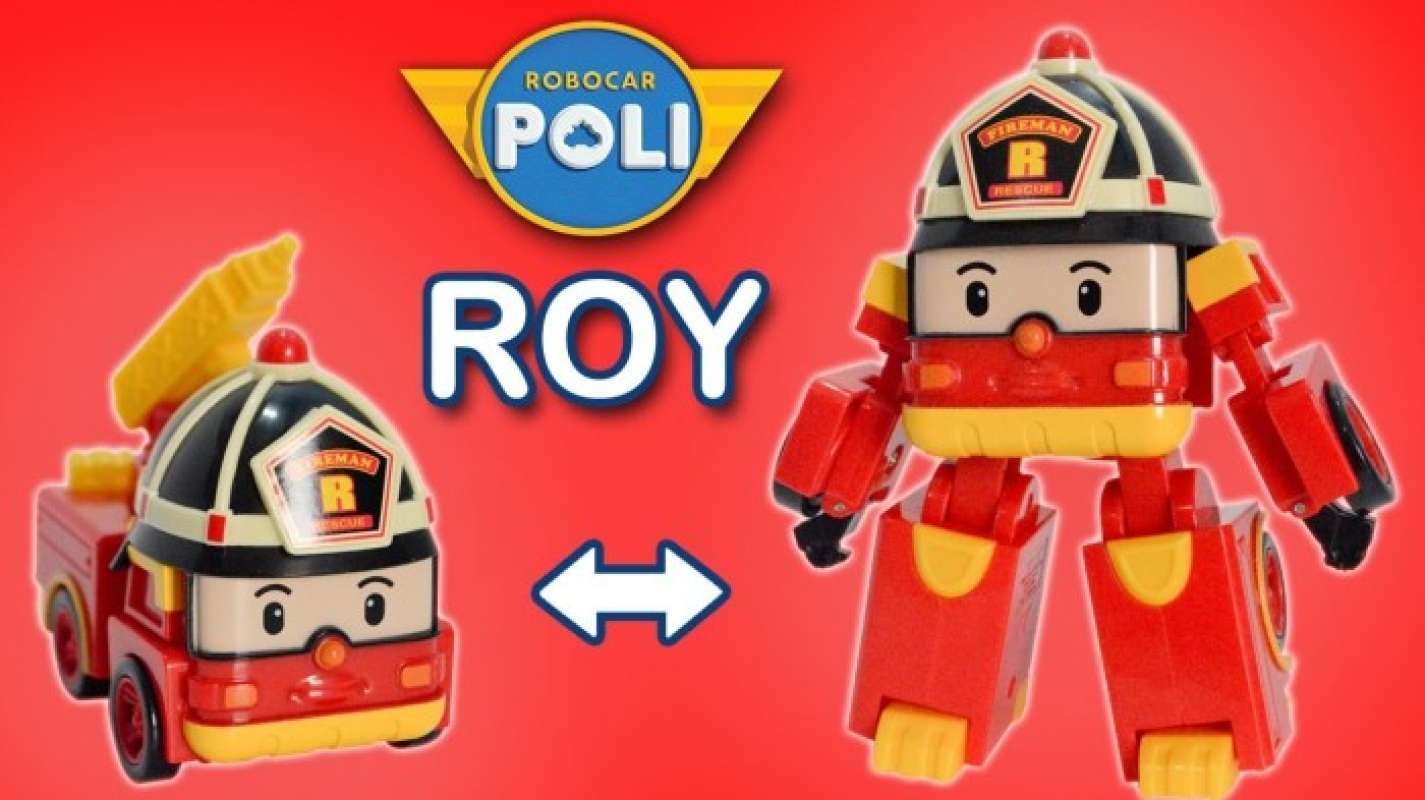 Promo Robocar Poli - Deluxe Transforming Robot With Lighting Roy ...