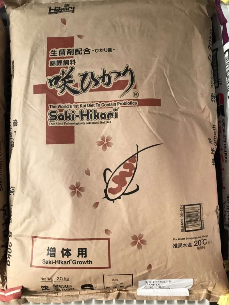Jual Saki hikari growth saki grow sinking S 20kg makanan koi koi gold ...