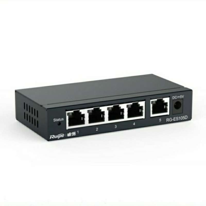 Promo Ruijie RG-ES105D 5-Port 10/100 Mbps Unmanaged Switch with Steel Case Diskon 51% di Seller ...