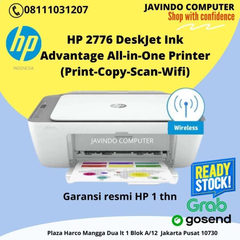 Promo Hp 2776 Deskjet Ink Advantage All-in-one Printer Print-copy-scan ...