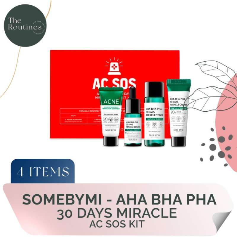Promo SOMEBYMI - AHA BHA PHA 30 Days Miracle SOS Kit 4 items Diskon 23% ...