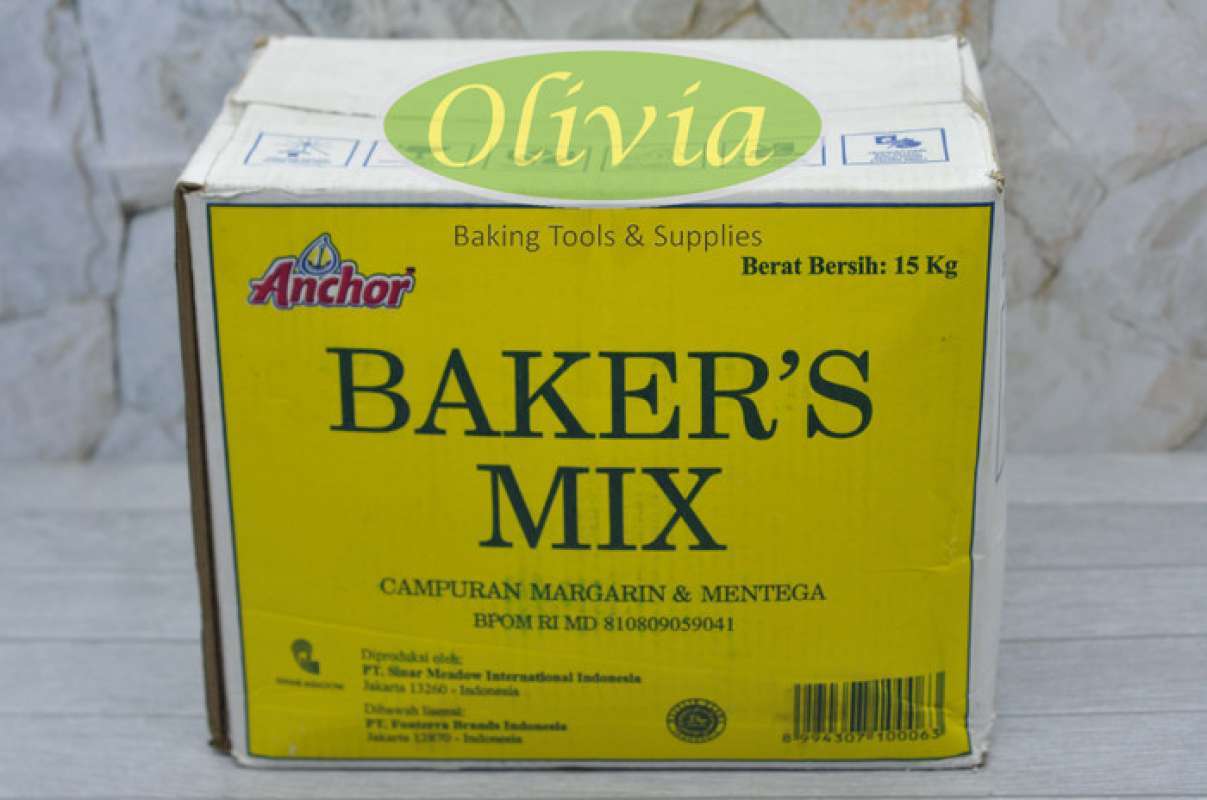 Jual Baker Mix Butter & Margarine Anchor / Mix Mentega & Margarin 1kg ...