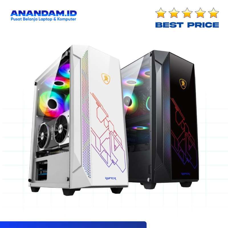 Jual Power UP RAPTOR Freedom LED RGB Casing PC Gaming Vertical VGA ...