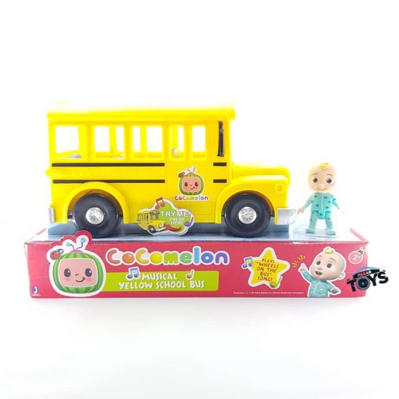 Promo Cocomelon Cocomelon Musical Yellow School Bus Original Diskon 15% ...