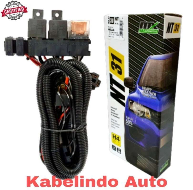 Jual KABEL RELAY SET HELLA NT SERIES LAMPU DEPAN HEADLAMP H4 MOBIL 3 ...
