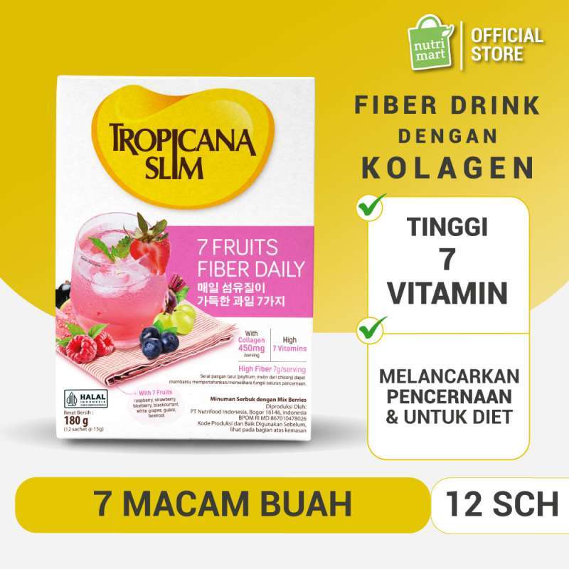 Promo Tropicana Slim 7 Fruits Fiber Daily Drink with Collagen - Minuman ...