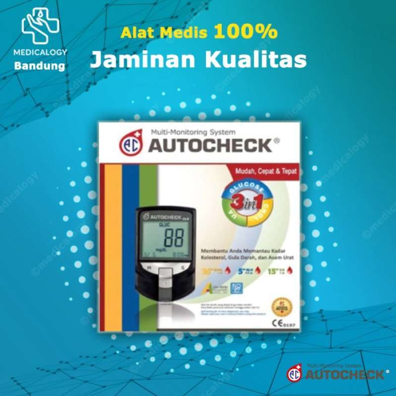 Jual Autocheck Gcu 3 In 1 | Alat Cek Gula Darah, Kolesterol, Dan Asam ...