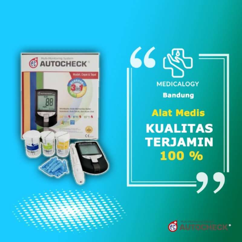 Jual Autocheck Gcu 3 In 1 | Alat Cek Gula Darah, Kolesterol, Dan Asam ...