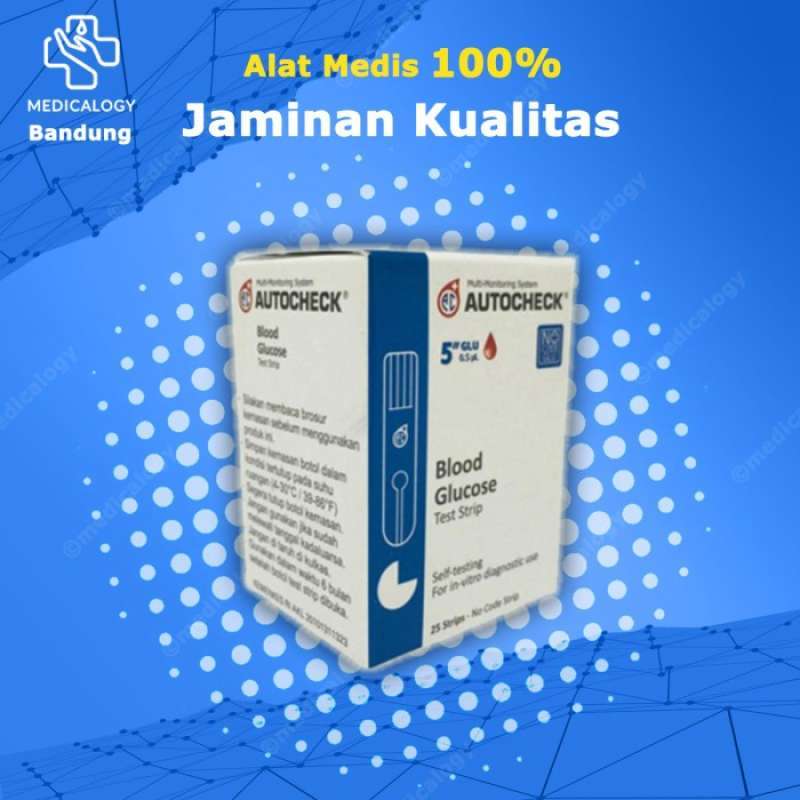 Jual Autocheck Strip Alat Cek Gula Darah | Glucose Strip (25 Strip) Di ...