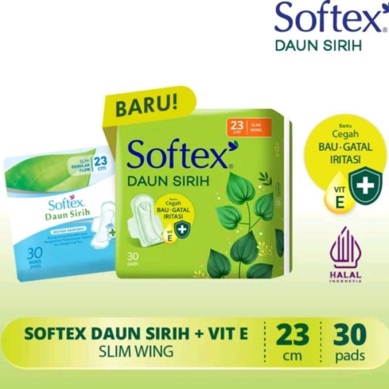 Jual Softex Daun Sirih JUMBO ( Wing 23cm isi 30 buah ) pembalut di Seller Tunica Store ...