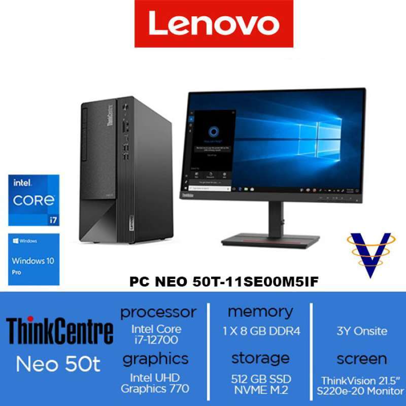 Jual Lenovo Thinkcentre Neo 50t Core I7-12700 8gb 512gb W11pro Di ...
