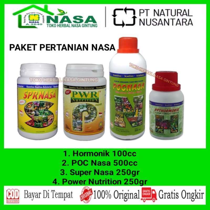 Jual Paket Lengkap Pertanian Nasa Poc, Supernasa, Power, Hormonik di ...