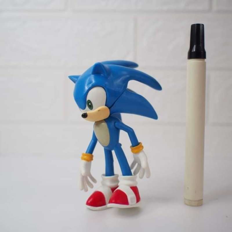 Promo mainan action figure giant sonic the hedgehog series Sonic biru ...