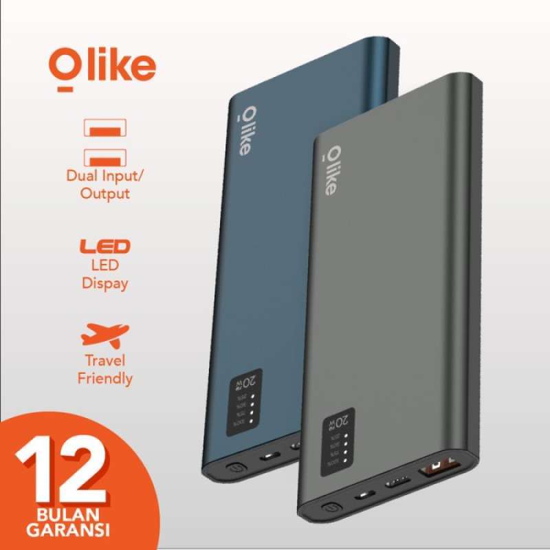 Promo Olike P2 Powerbank 10000mAh 3A Dual Port USB & Type-C Fast ...