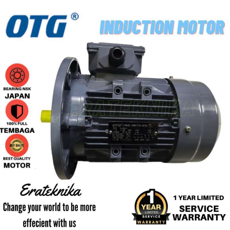 Jual Otg Heavy Duty Induction Motor 1.5hp 1.1kw 1400rpm 4pole 220v/380v ...