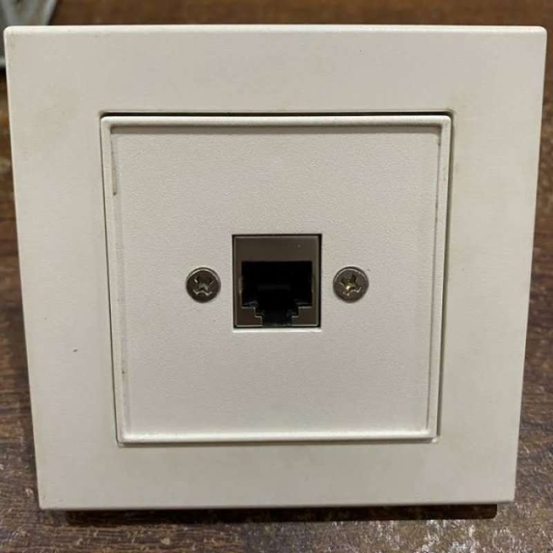 Promo Broco Socket Outlet Data Cat 5 (rj45) E174 Plano Standard Putih ...