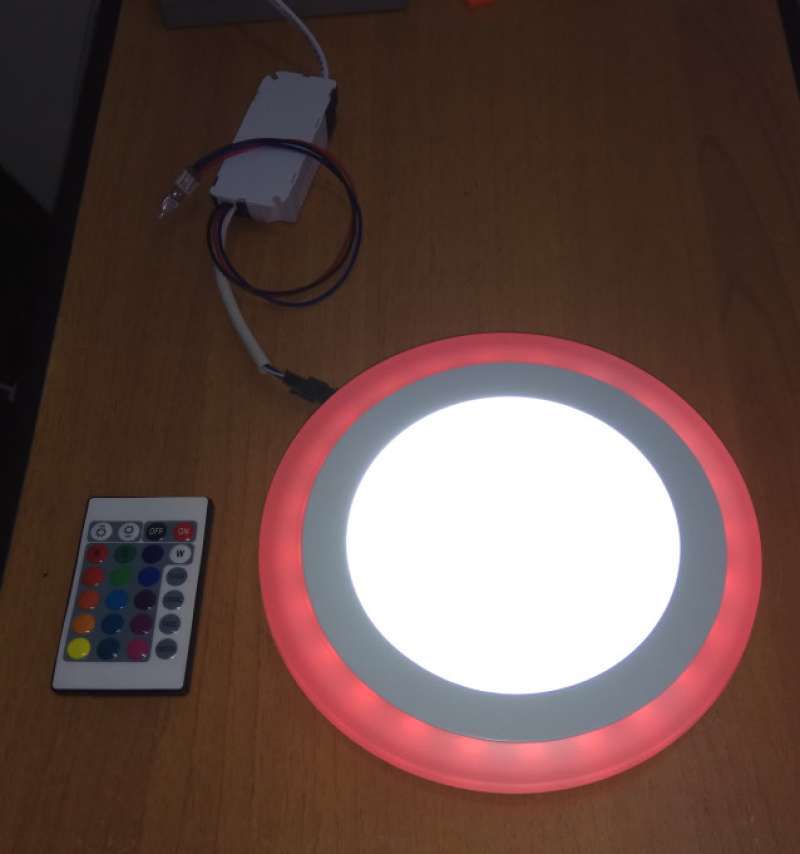 Promo Downlight led panel lis RGB 16 wat dengan remote Diskon 33% di ...