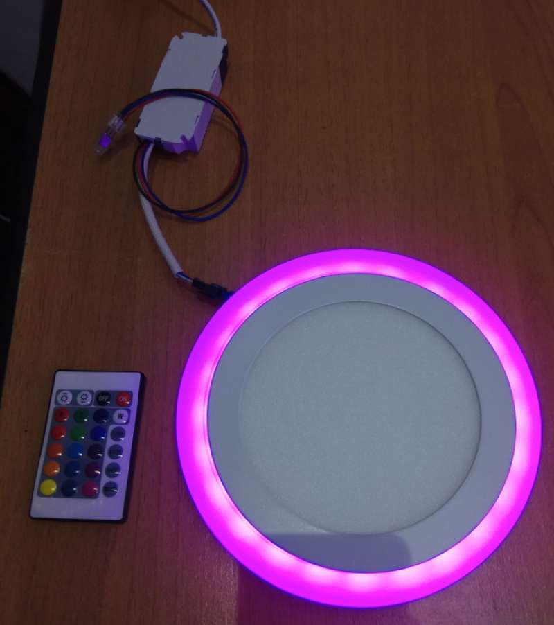 Promo Downlight led panel lis RGB 16 wat dengan remote Diskon 33% di ...