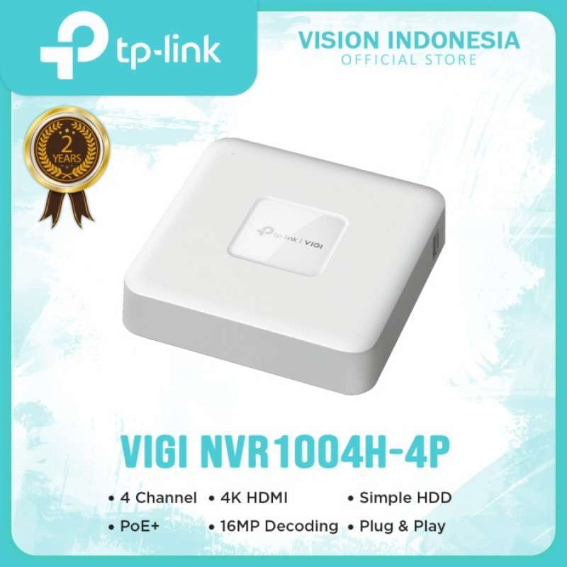 Promo Tp-Link Vigi Nvr1004H-4P Nvr 4 Channel Build In Poe Terbaru Diskon 33% di Seller D'Luxury ...
