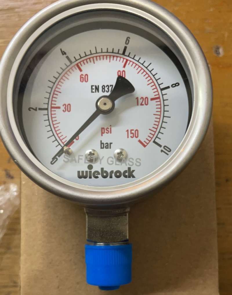 Promo Pressure gauge wiebrock all full stainless 10 bar kg 2,5 inchi ...