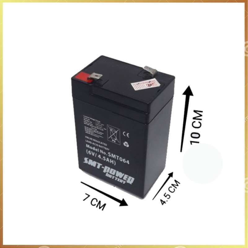 Promo Original Batrey Accu Mobil Mobilan Motor Aki Anak 6 Volt 4.5 ...
