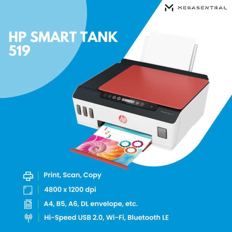 Promo Hp Smart Tank 519 All In One Printer (Print, Scan, Copy, Wireless ) Diskon 23% di Seller ...