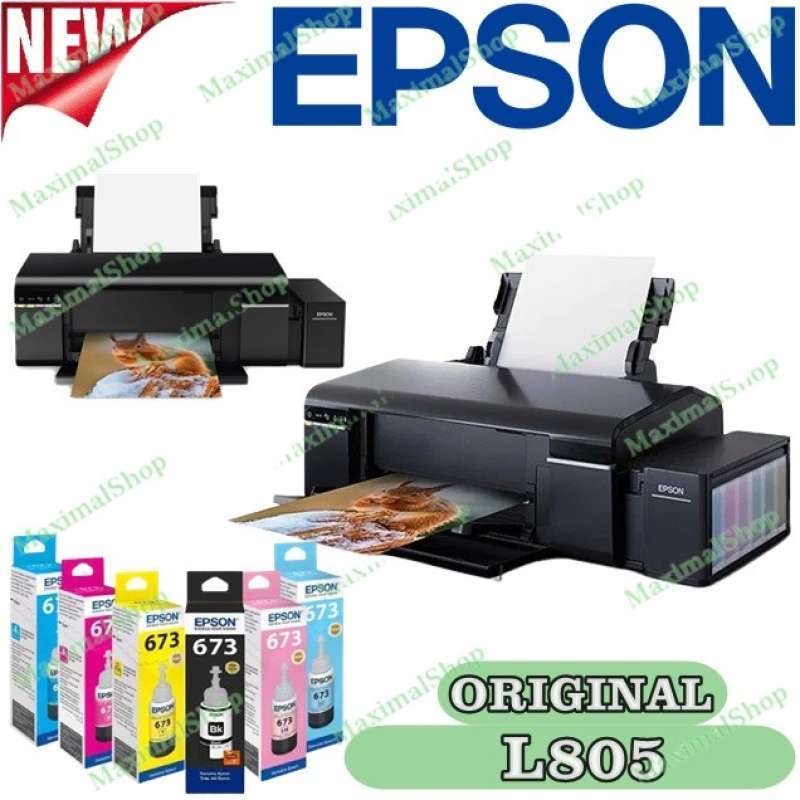 Promo Printer Epson L805 Printer A4 Photo Wifi 6 Colour Printers Diskon ...