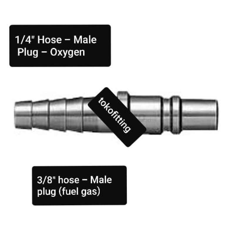 Promo Nitto Kohki Mini Cupla S33 PH Plug Acetylene Gas Las Coupler ...