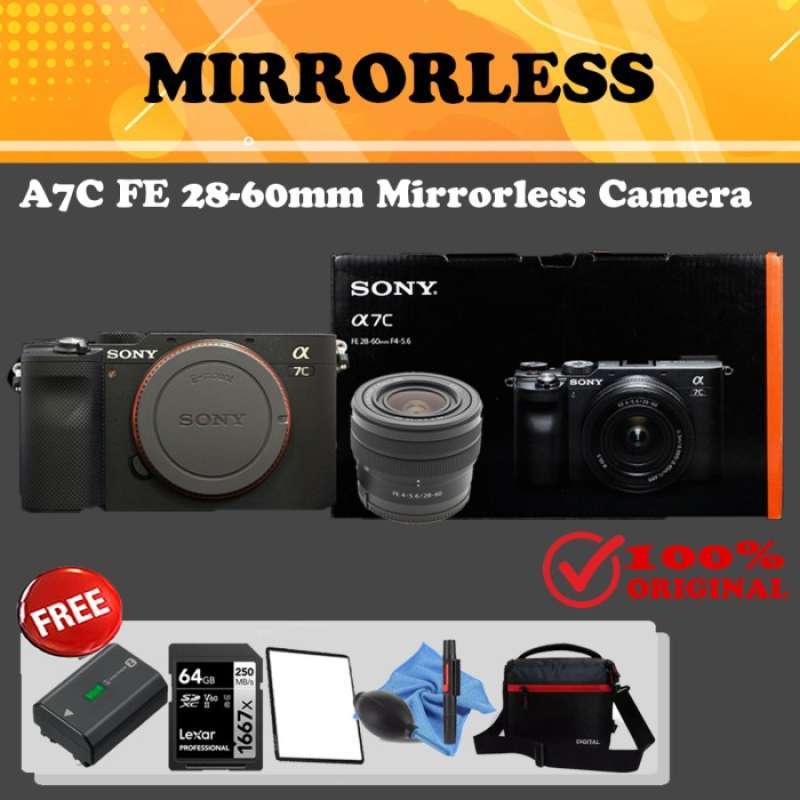 Promo Sony Alpha A7C Kit Lens FE 28-60mm A7 C Camera Mirrorless Sony Diskon 17% di Seller KHAKIM ...