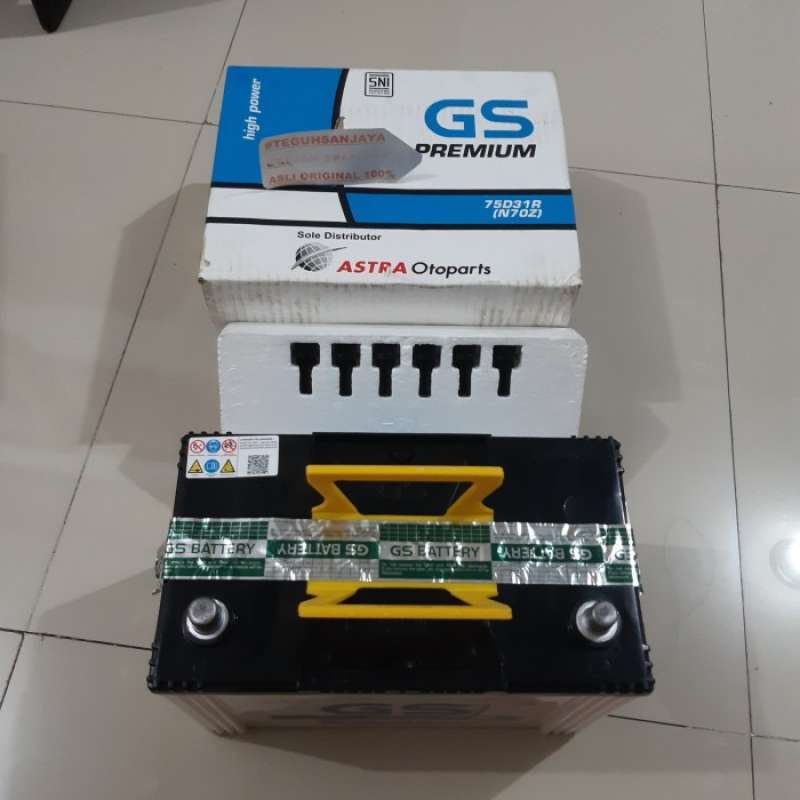 Promo Aki Accu Mobil Basah 75D31R 12V-75Ah Gspr-N70Z N70Z Gs Premium Astra Diskon 17% di Seller ...